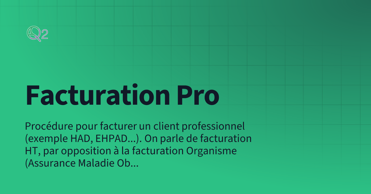 Facturation Pro | Q2